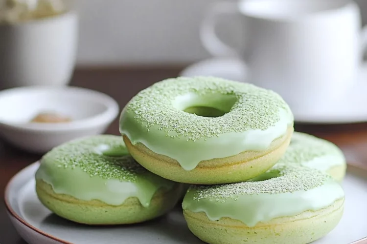 Baked Matcha Donut with White Chocolate Glaze: An Amazing Ultimate ...