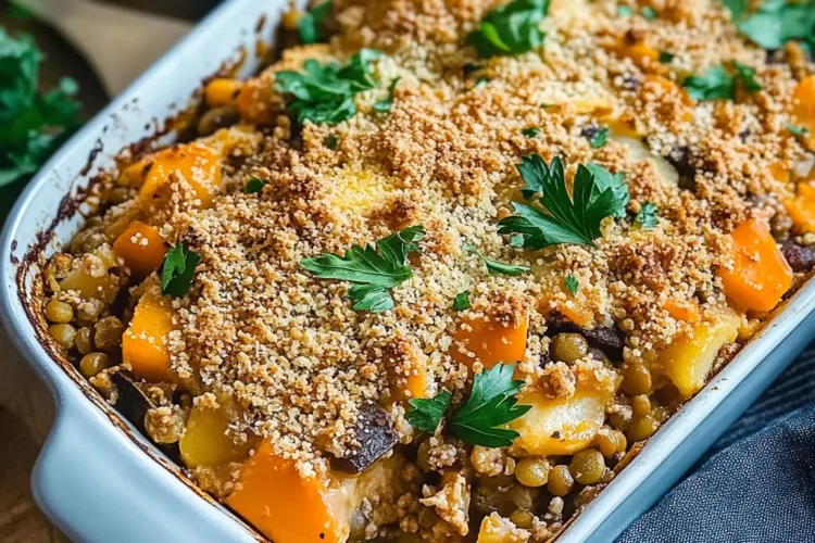 Creamy Vegan Lentil and Roasted Vegetable Bake: An Incredible Ultimate ...