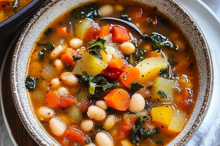 Cozy Navy Bean Vegetable Soup: An Incredible 7-Ingredient Recipe ...